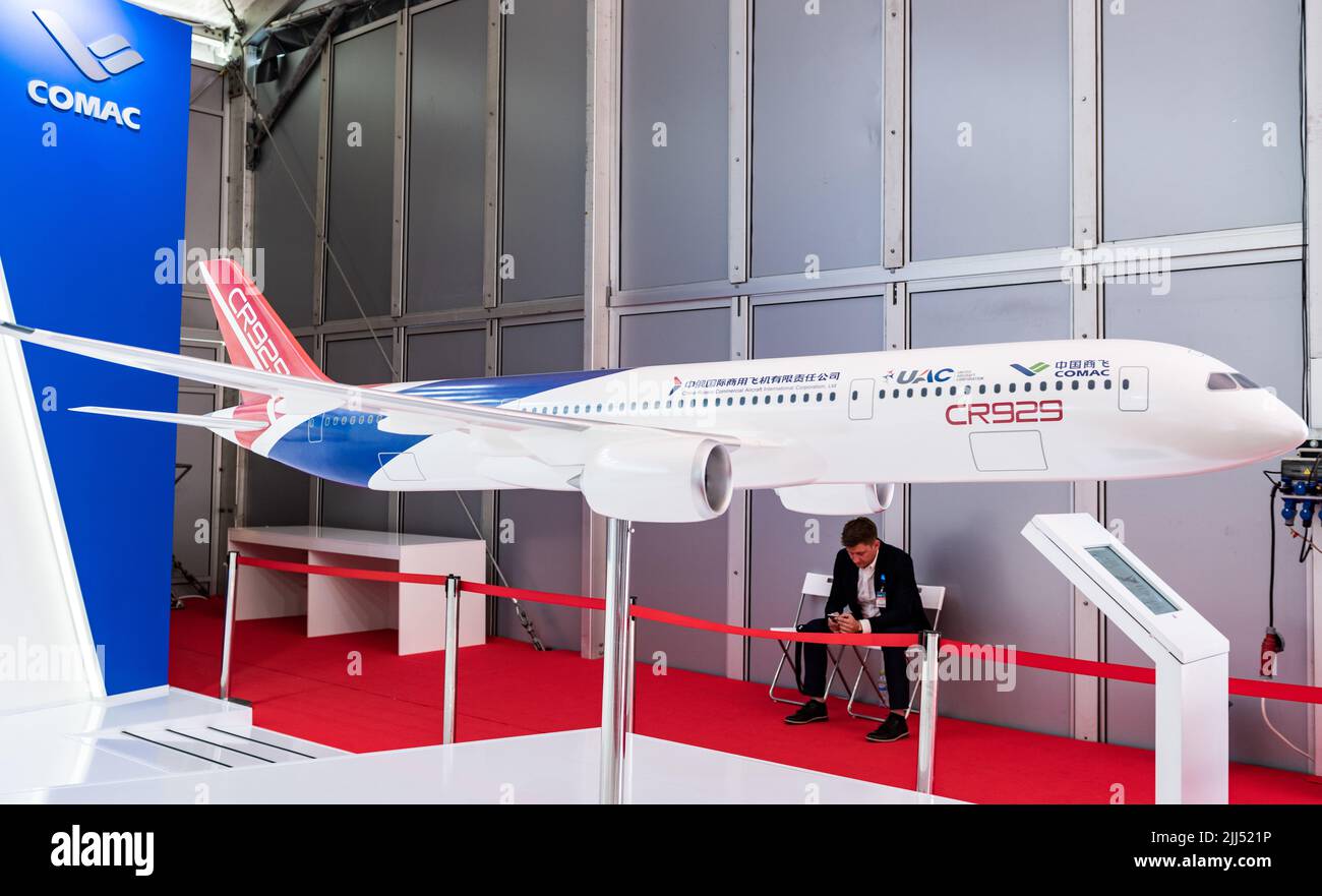 August 30, 2019, Moscow region, Russia. The layout of a promising ...