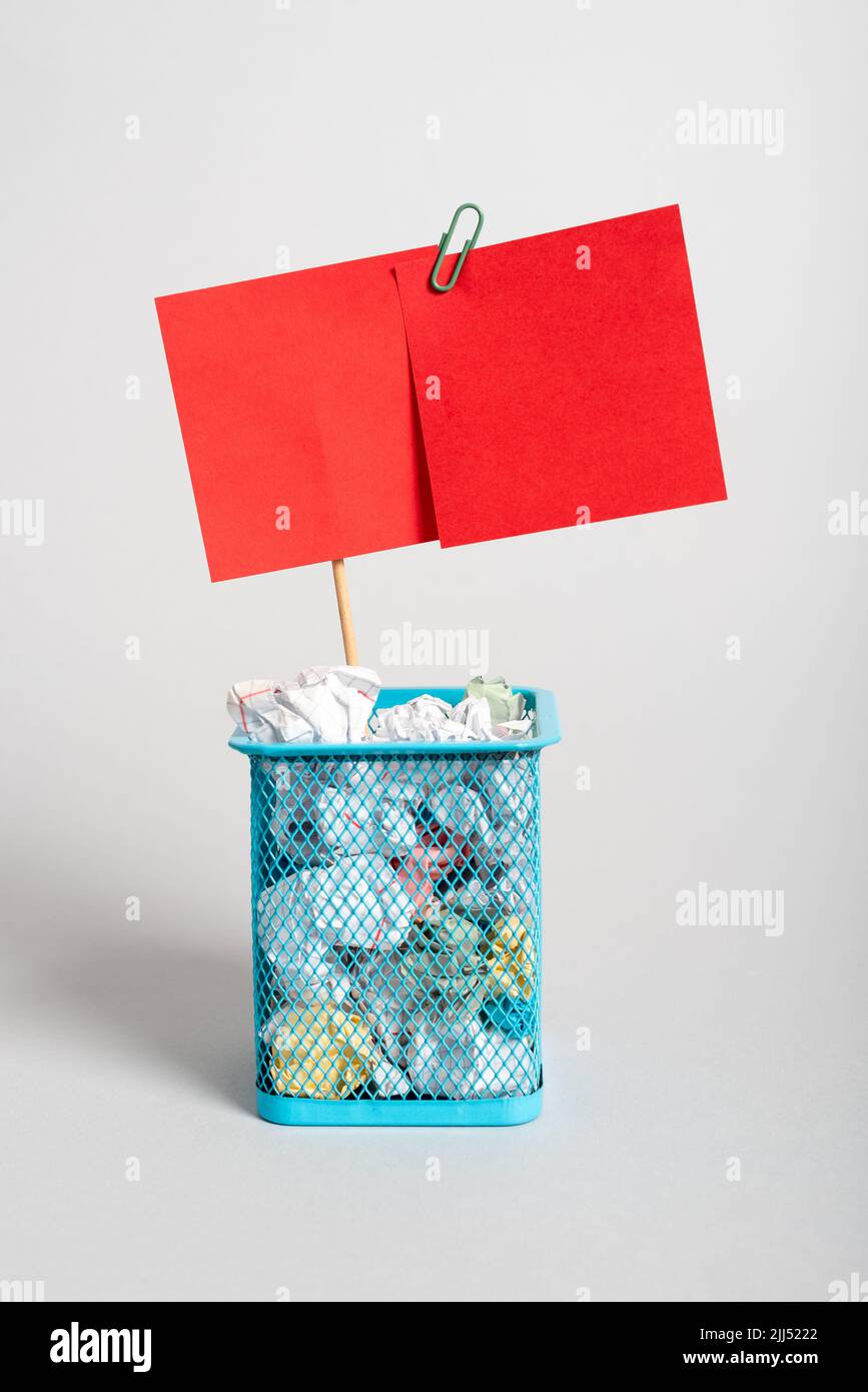 Case Full Of Paper Wraps And Two Important Messages Pinned On Stick ...