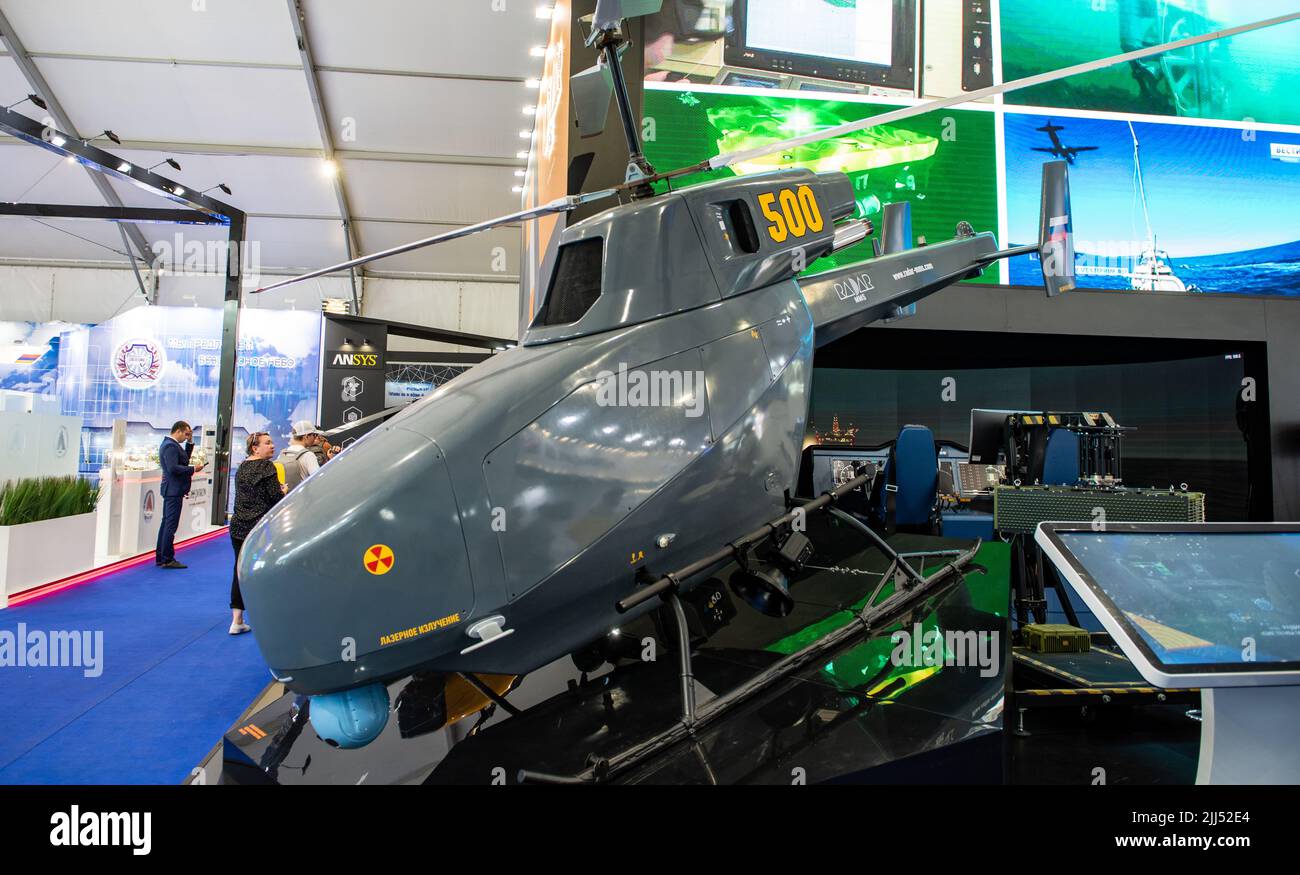 August 30, 2019, Moscow region, Russia. Unmanned aerial vehicle of the ...