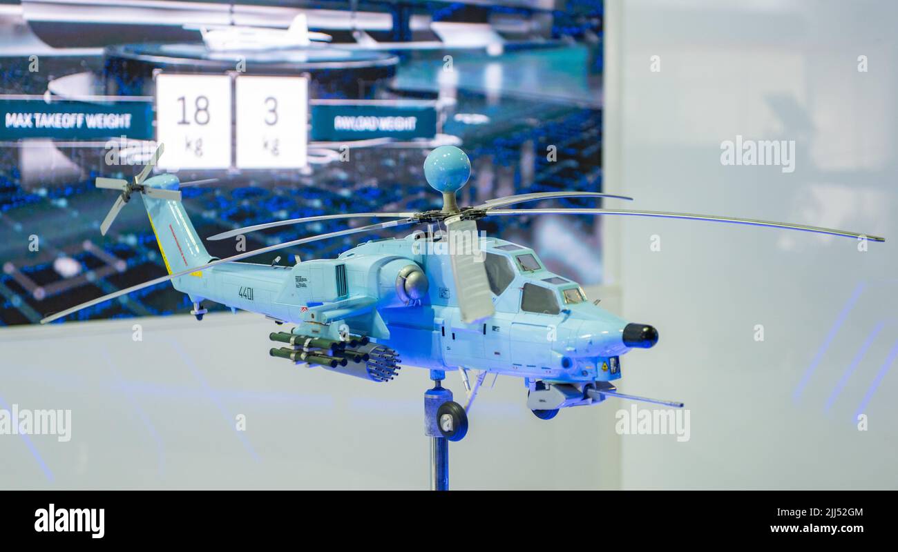 August 30, 2019, Moscow region, Russia. Model of the Russian attack ...