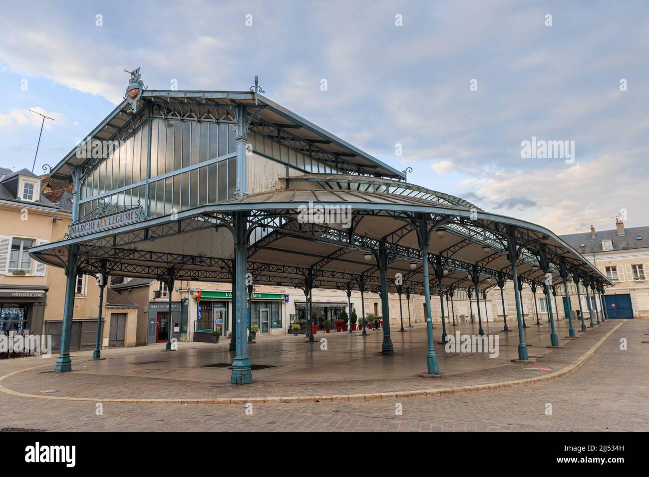 Chartres, France - April 24, 2022: Cityscape with Eure river in ...