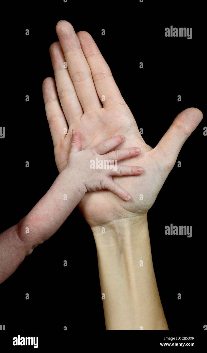 Child palm hi-res stock photography and images - Alamy