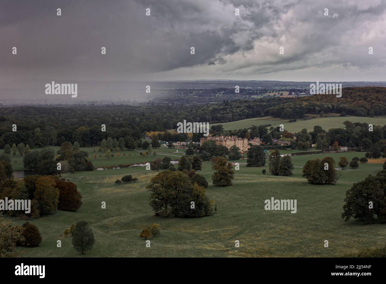 Storm approaching Longleat Stock Photo - Alamy