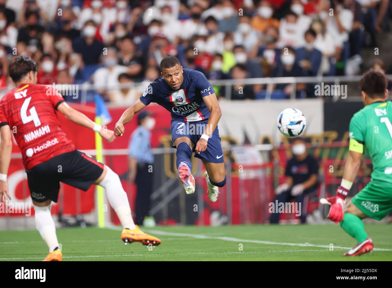 Saitama, Japan. 23rd July, 2022. Kylian Mbappe (PSG) Football/Soccer ...