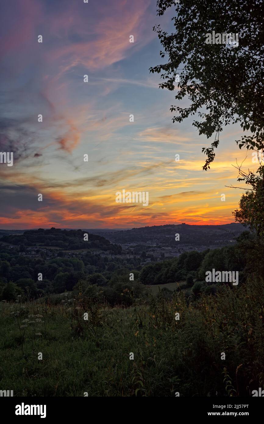 Bath skyline sunset Stock Photo - Alamy