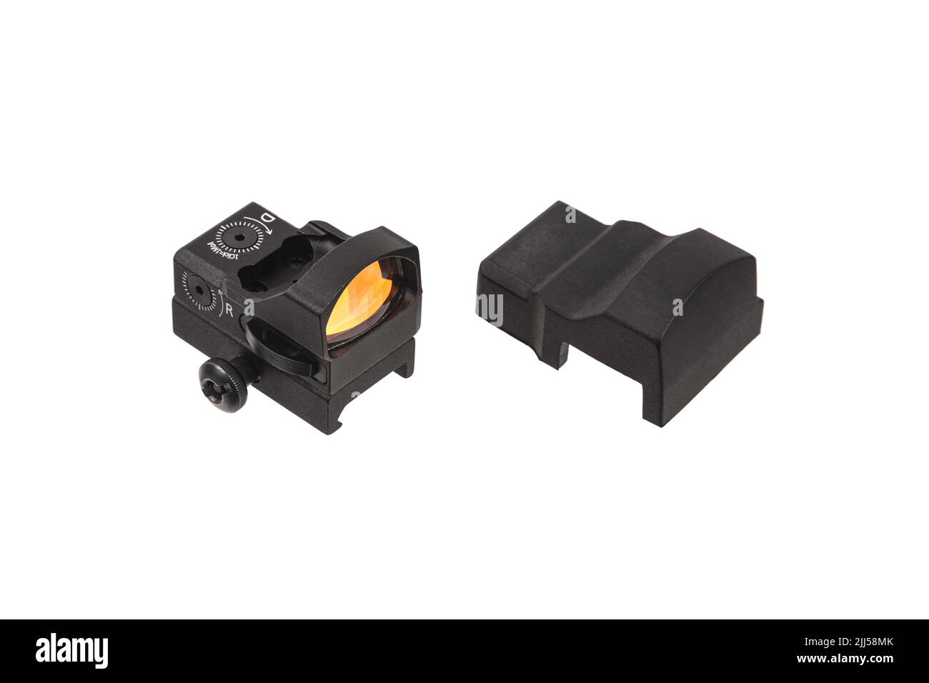 Modern optical collimator sight. Aiming device for shooting at short ...