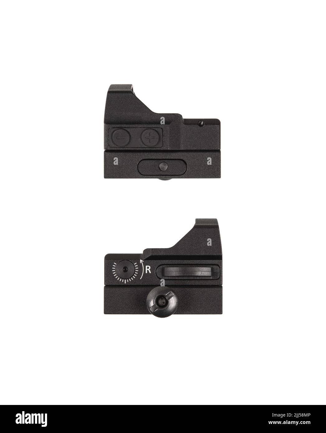 Modern optical collimator sight. Aiming device for shooting at short ...