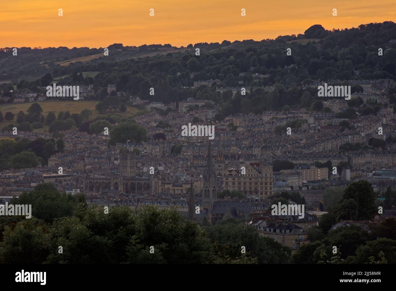Bath skyline sunset Stock Photo - Alamy