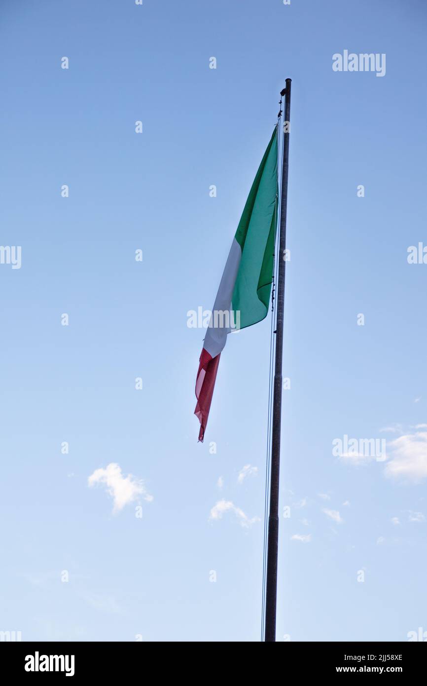 the flag of Italy, il Tricolore, the Tricolour Stock Photo - Alamy