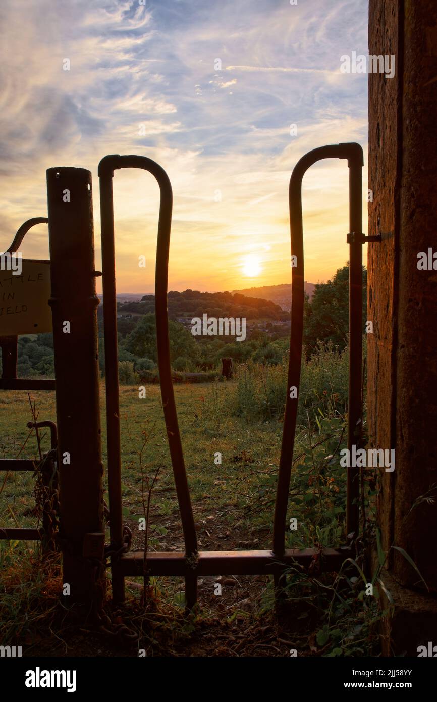 Bath skyline sunset Stock Photo - Alamy