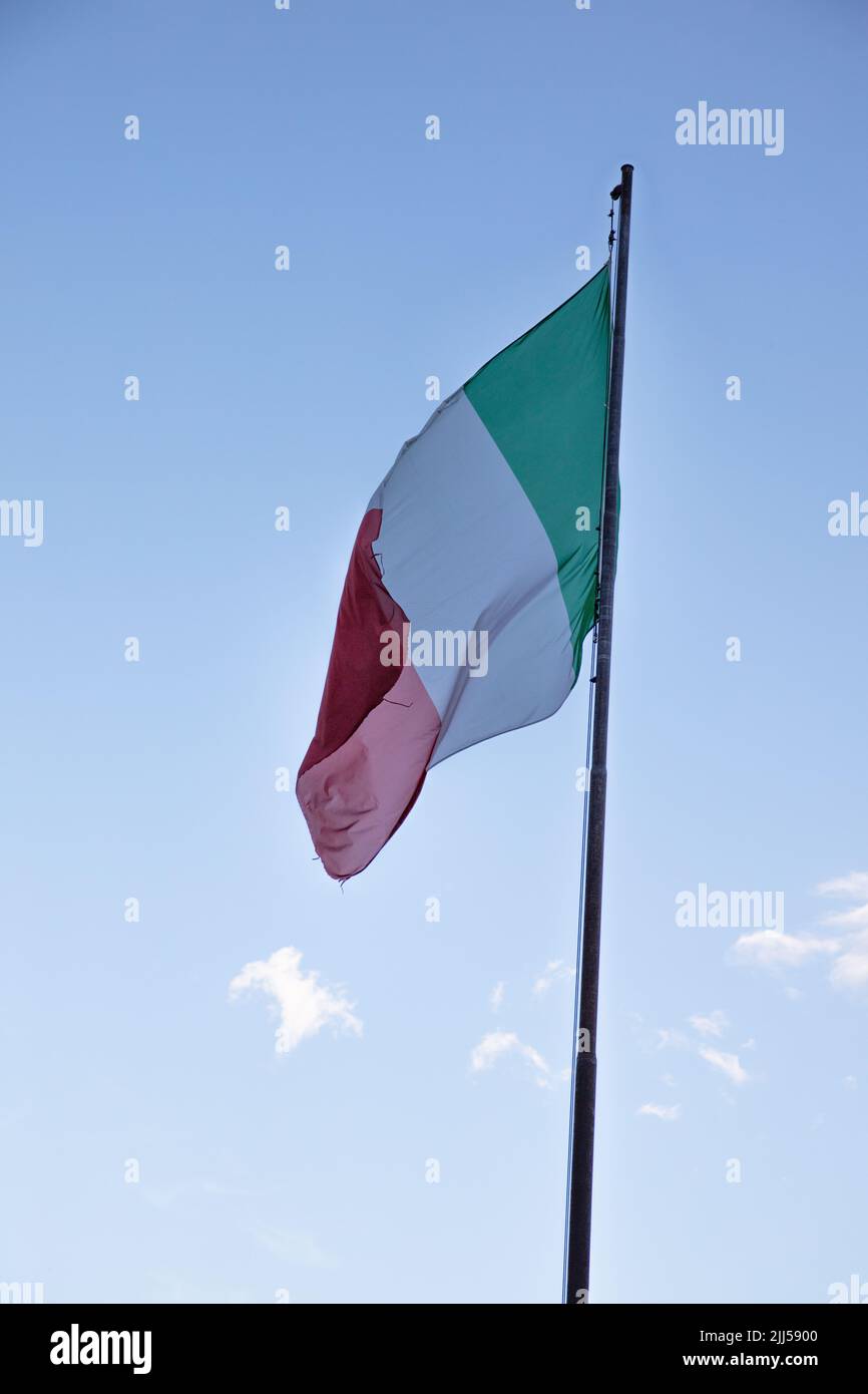 the flag of Italy, il Tricolore, the Tricolour Stock Photo - Alamy