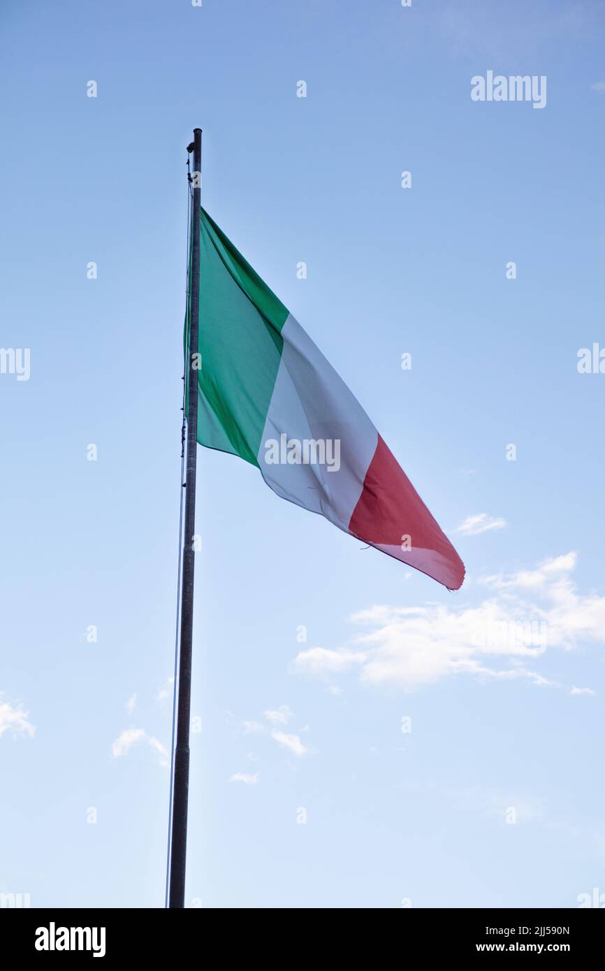 the flag of Italy, il Tricolore, the Tricolour Stock Photo - Alamy