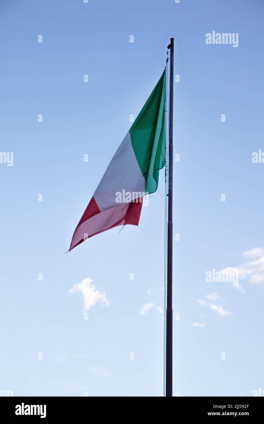 the flag of Italy, il Tricolore, the Tricolour Stock Photo - Alamy