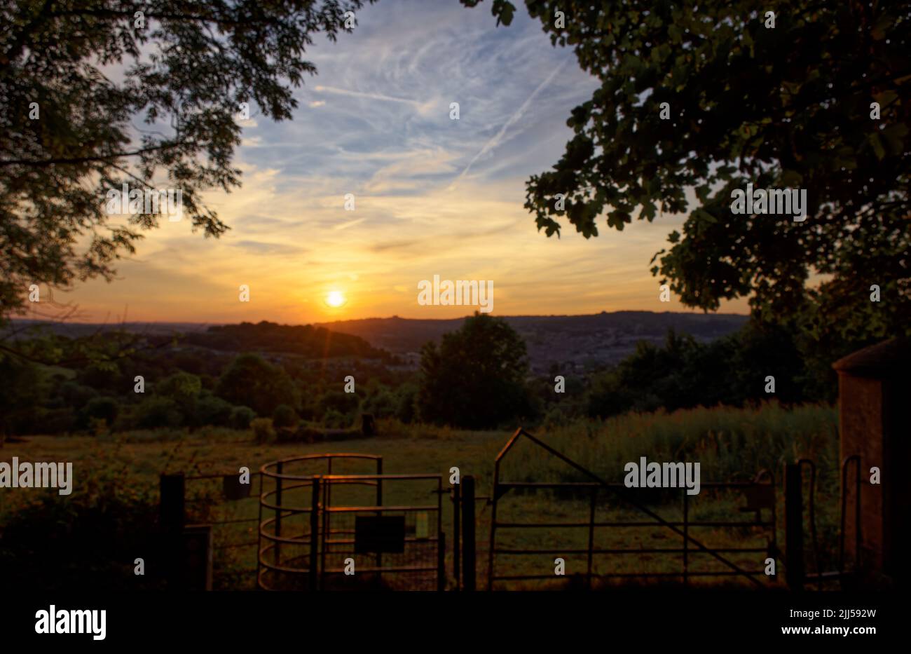 Bath skyline sunset Stock Photo - Alamy