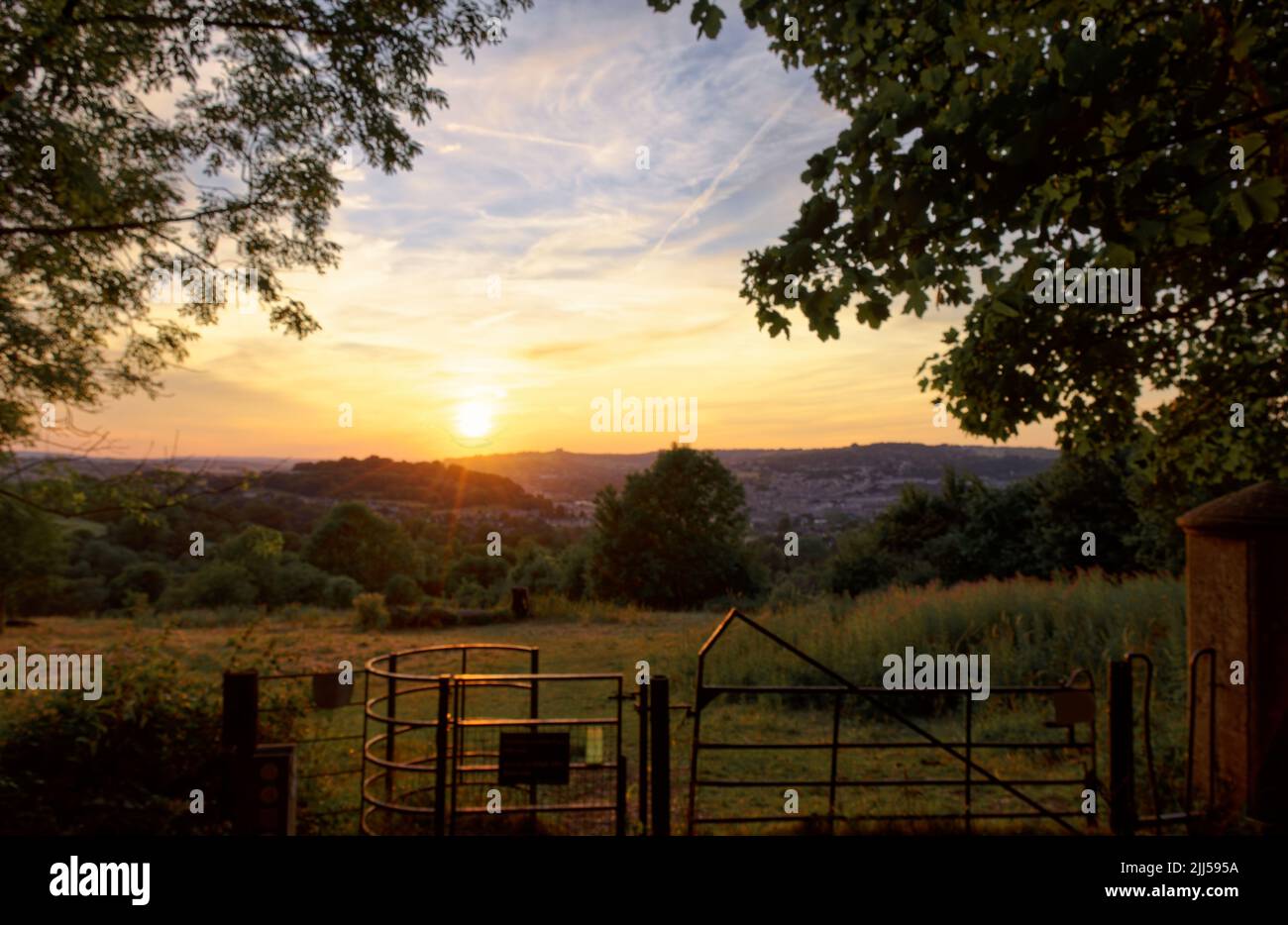 Bath skyline sunset Stock Photo - Alamy