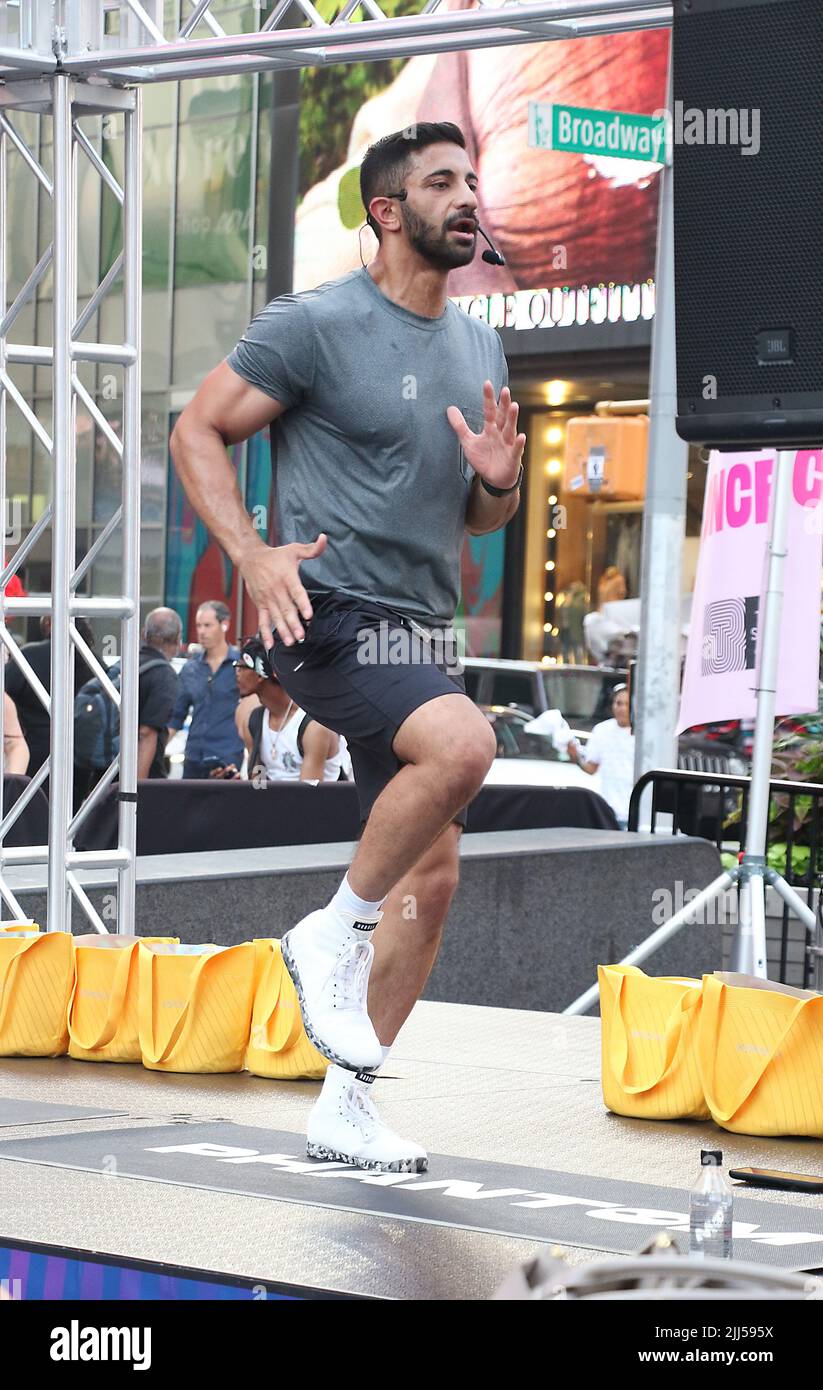 NEW YORK, NY- July 21: Rhys Athayde pictured at the Phantom Fitness TSQ ...