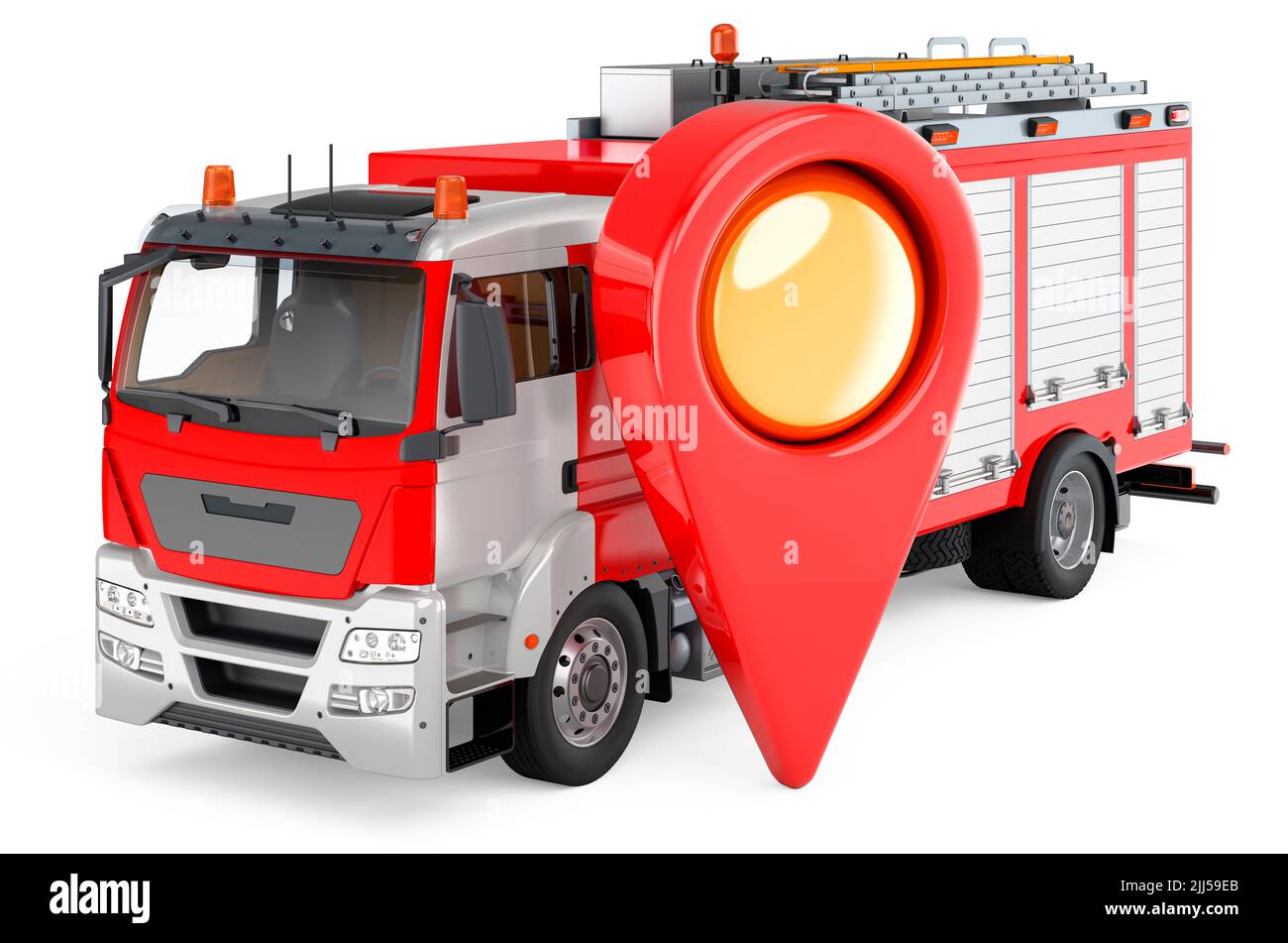 Gps map firetruck hi-res stock photography and images - Alamy