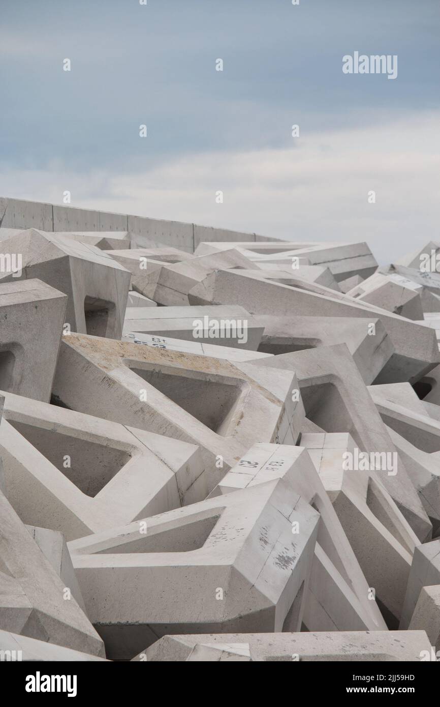 Wave dissipating block hi-res stock photography and images - Alamy