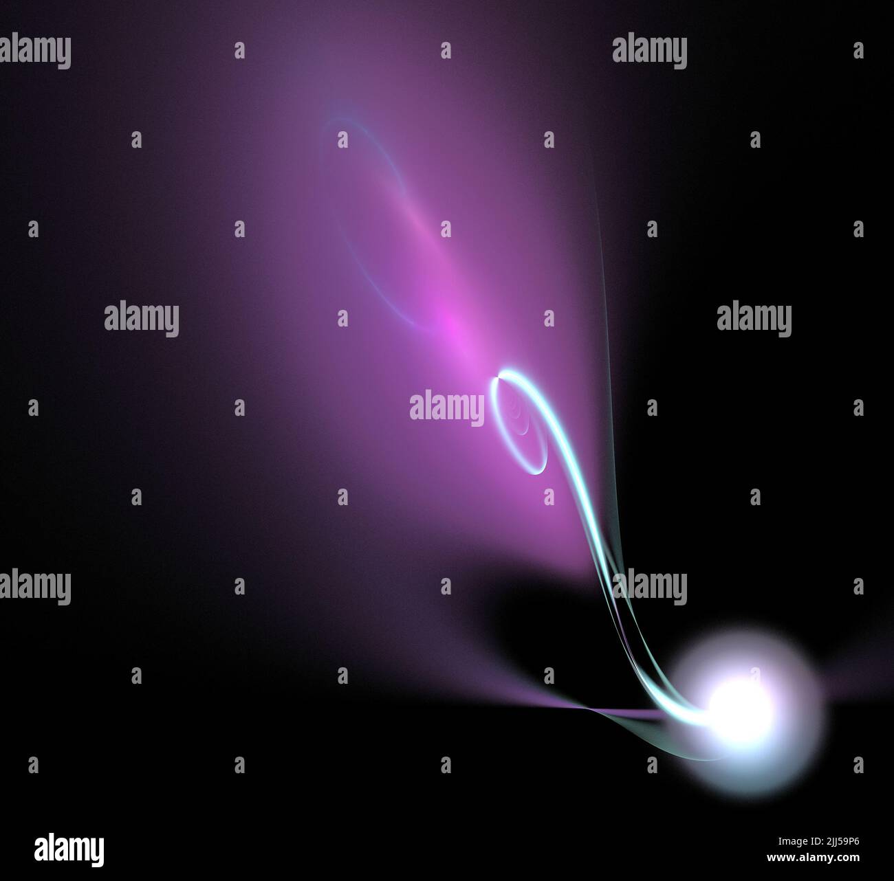 image of one Illustration of digital fractal Stock Photo - Alamy
