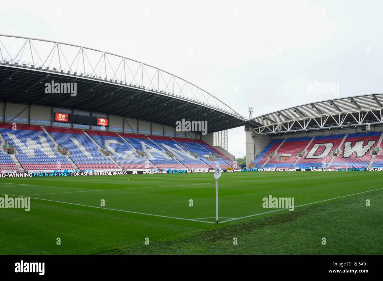 General view of the JJB Stadium before the game Stock Photo - Alamy