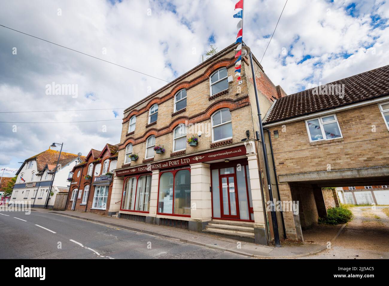 The front elevation of the Vintage Wine and Port Ltd shop in ...