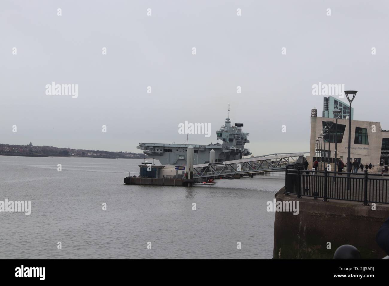 HMS Prince of Wales at the prince dock Liverpool Stock Photo - Alamy