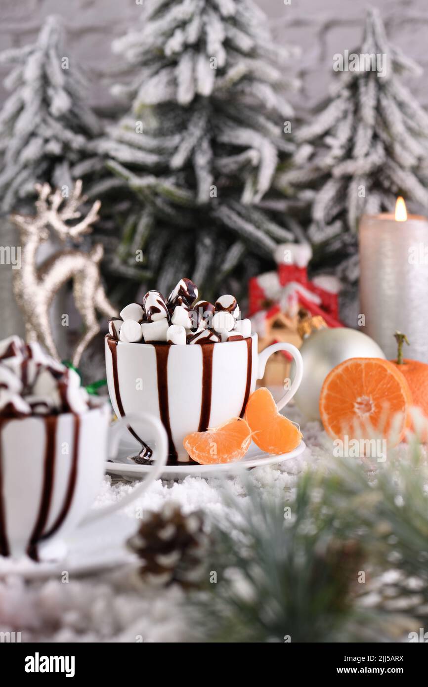 Christmas hot chocolate tangerines hi-res stock photography and images ...