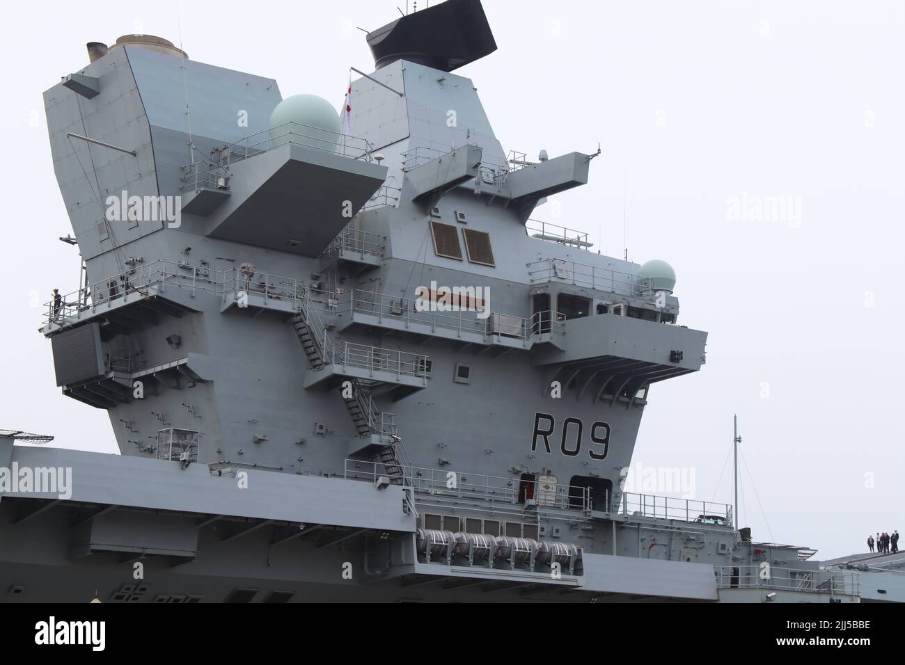 HMS Prince of Wales at the prince dock Liverpool Stock Photo - Alamy