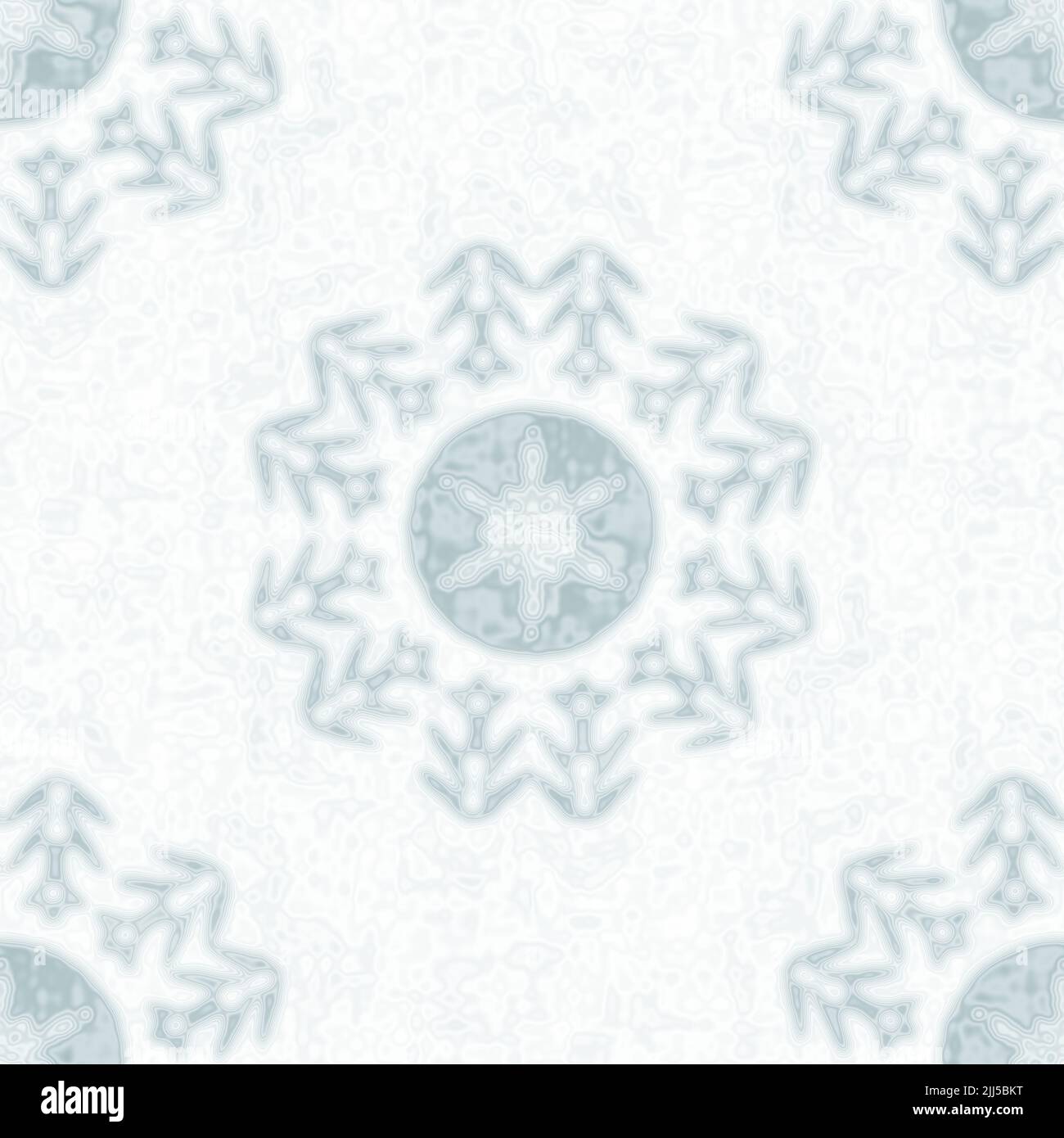 Soft ice blue snow flake pattern background. Simple minimal frosty blur ...