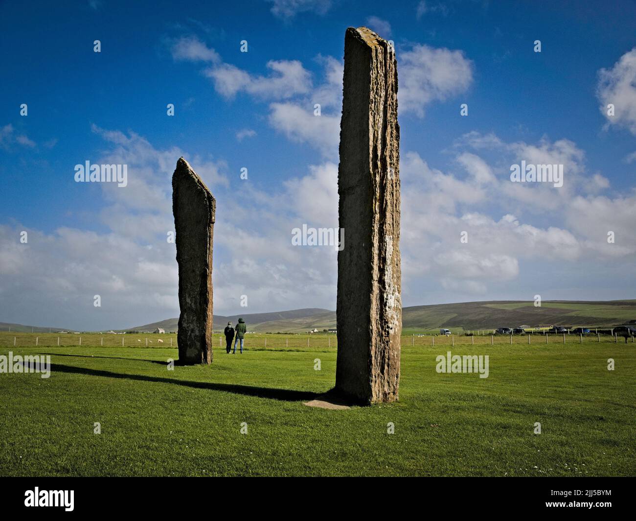 The Standing Stones of Stennes Stock Photo - Alamy