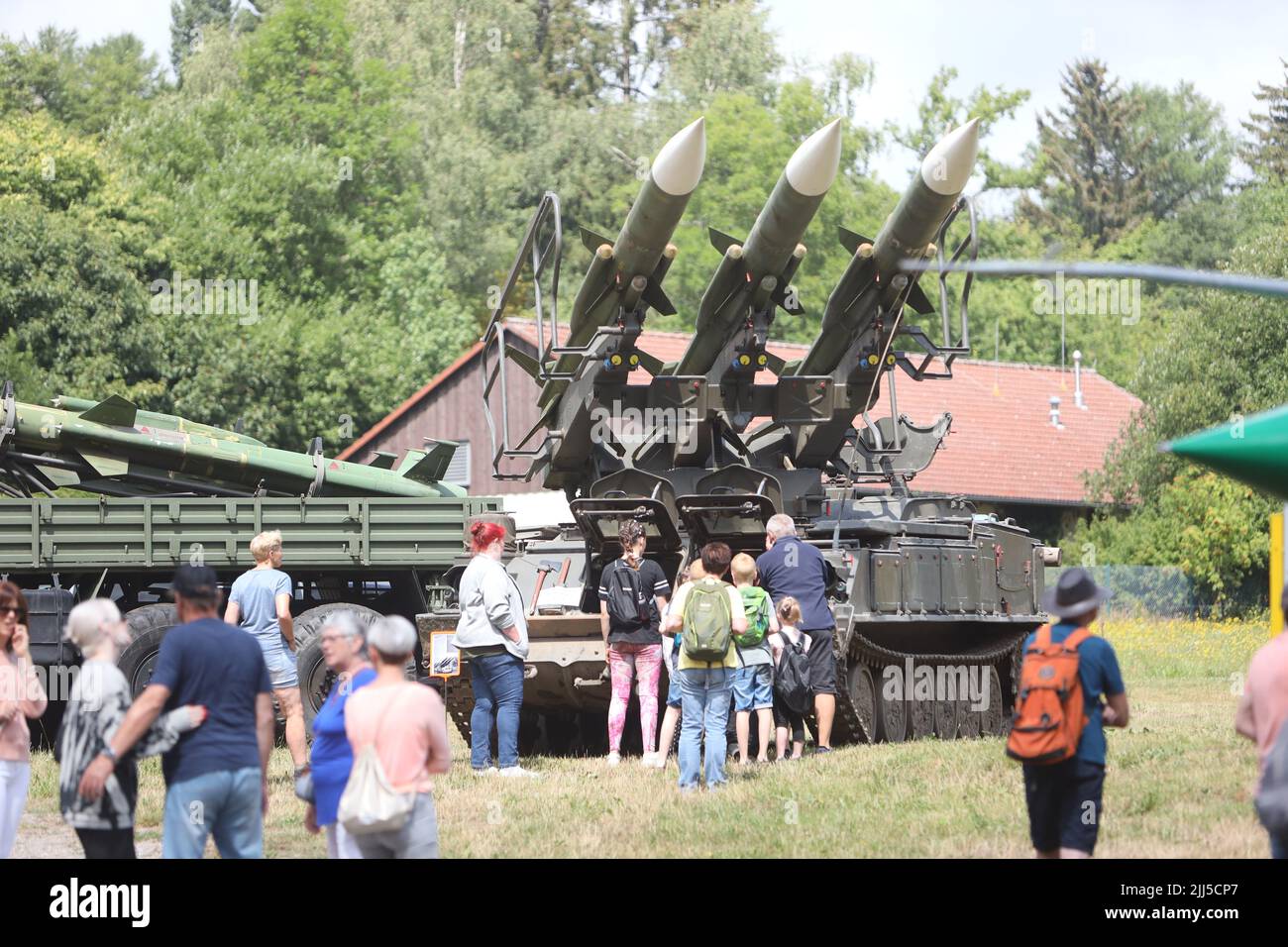 Benneckenstein, Germany. 23rd July, 2022. Visitors view historic ...