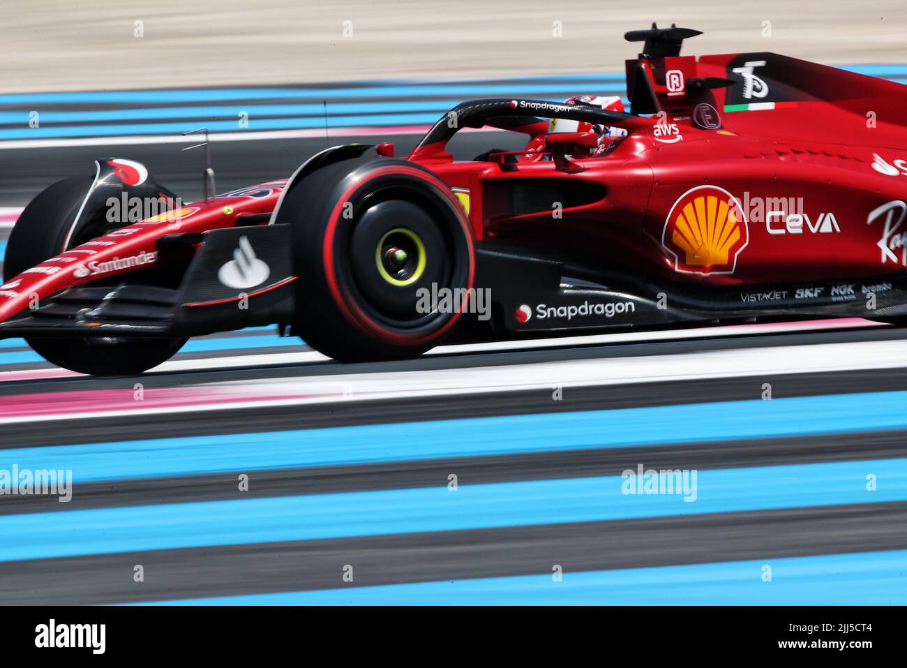 Le Castellet, France. 23rd July, 2022. Charles Leclerc (MON) Ferrari F1 ...