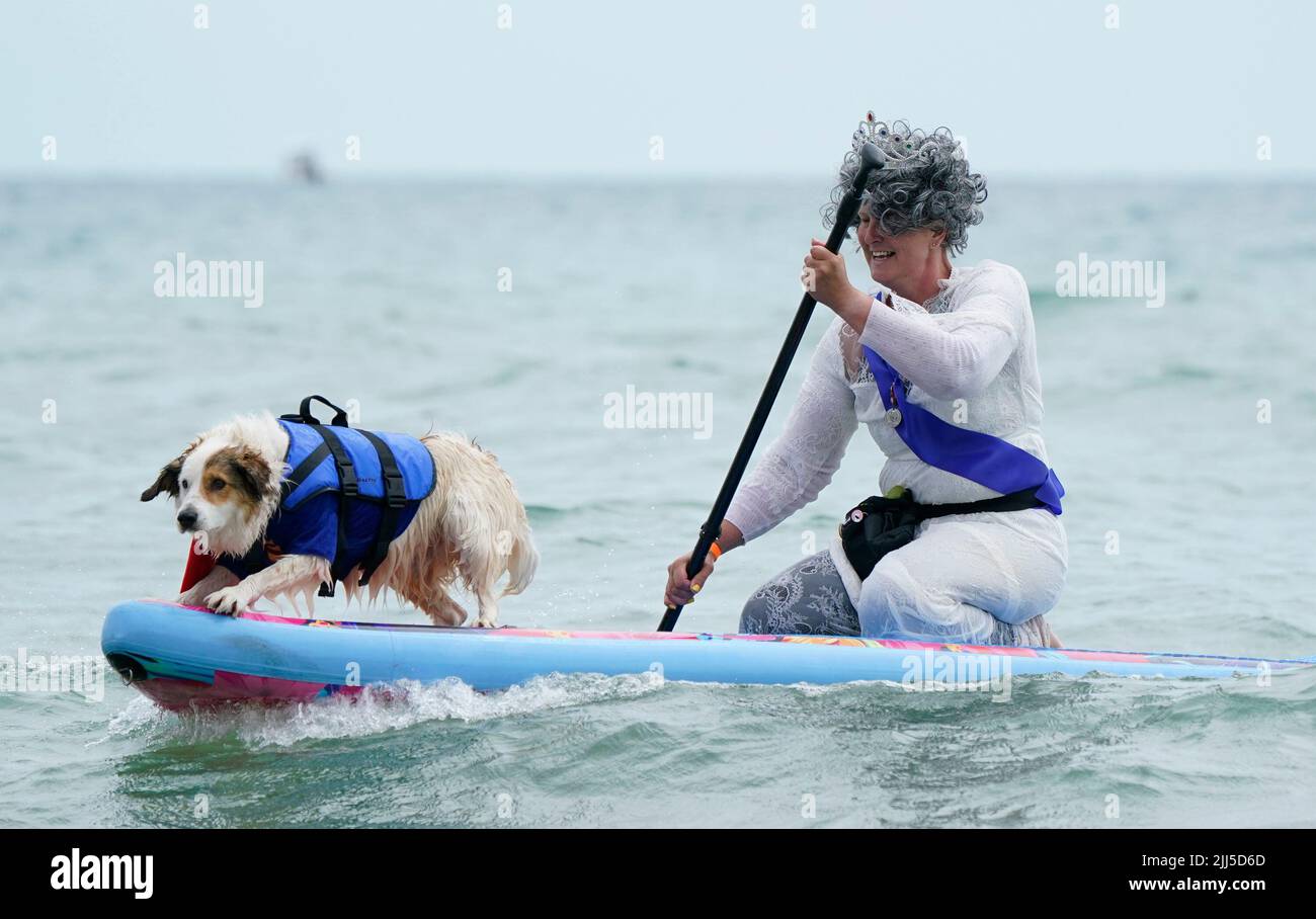 Elizabeth Wilkinson with her dog Dioje compete in the Dog Masters 2022 ...