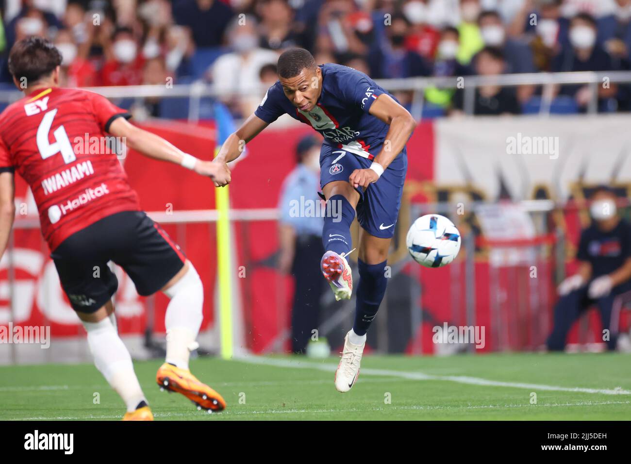 Saitama, Japan. 23rd July, 2022. Kylian Mbappe (PSG) Football/Soccer ...