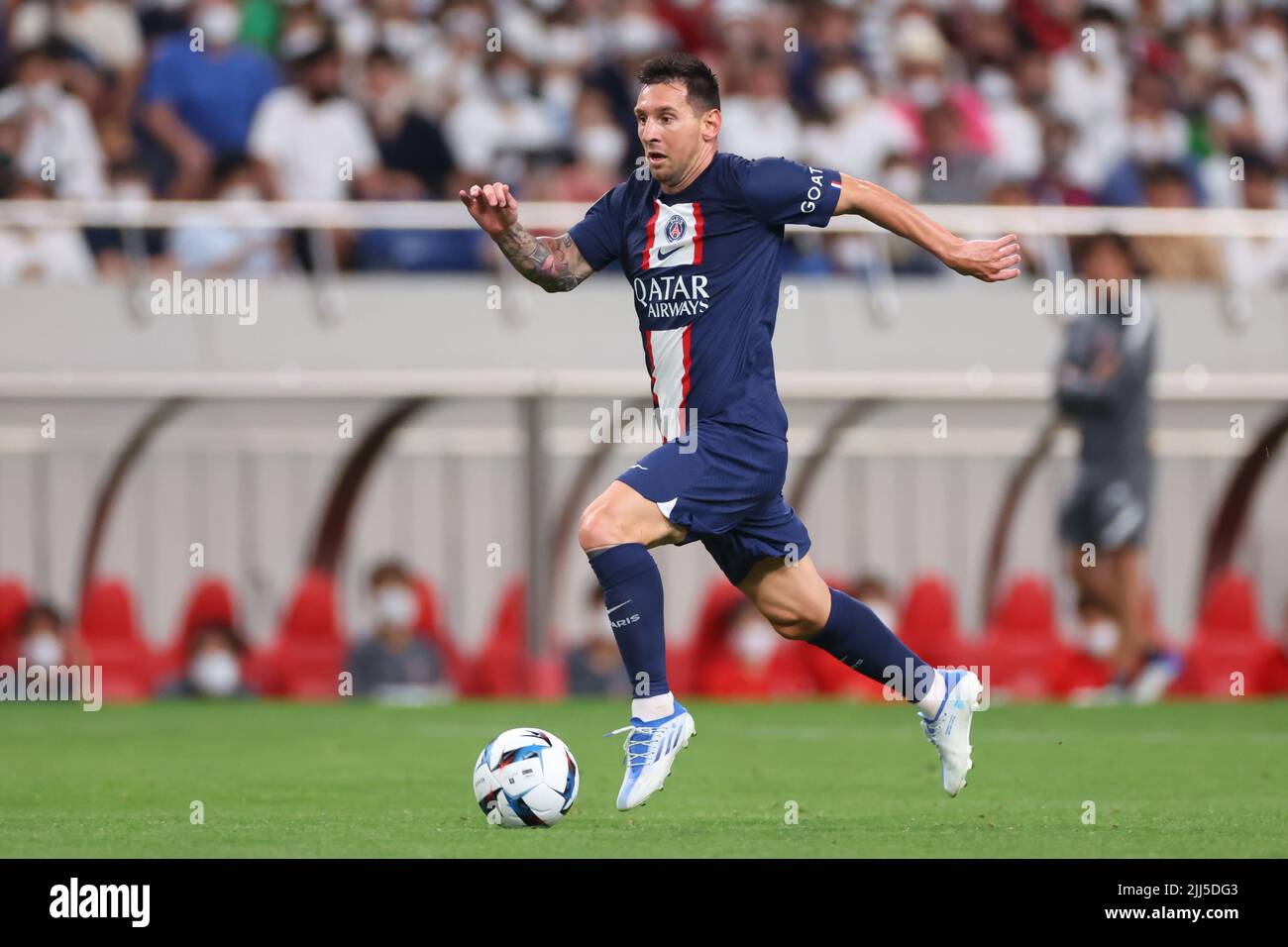Saitama, Japan. 23rd July, 2022. Lionel Messi (PSG) Football/Soccer ...