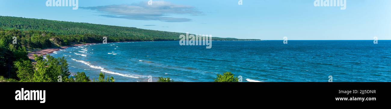 Great Sand Bay and beach on Lake Superior Michigan Keweenaw Peninsula ...