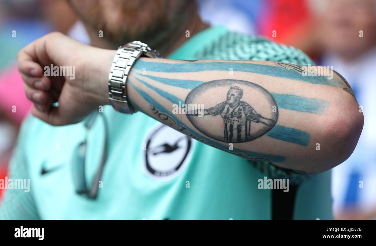 Soccer fan tattoo hi-res stock photography and images - Alamy