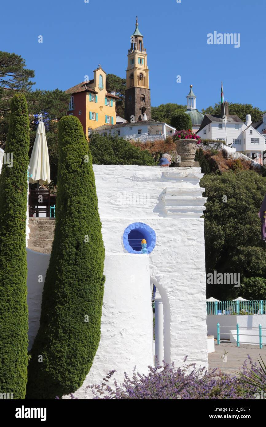 Portmeirion is a tourist village in North Wales, it was designed and ...