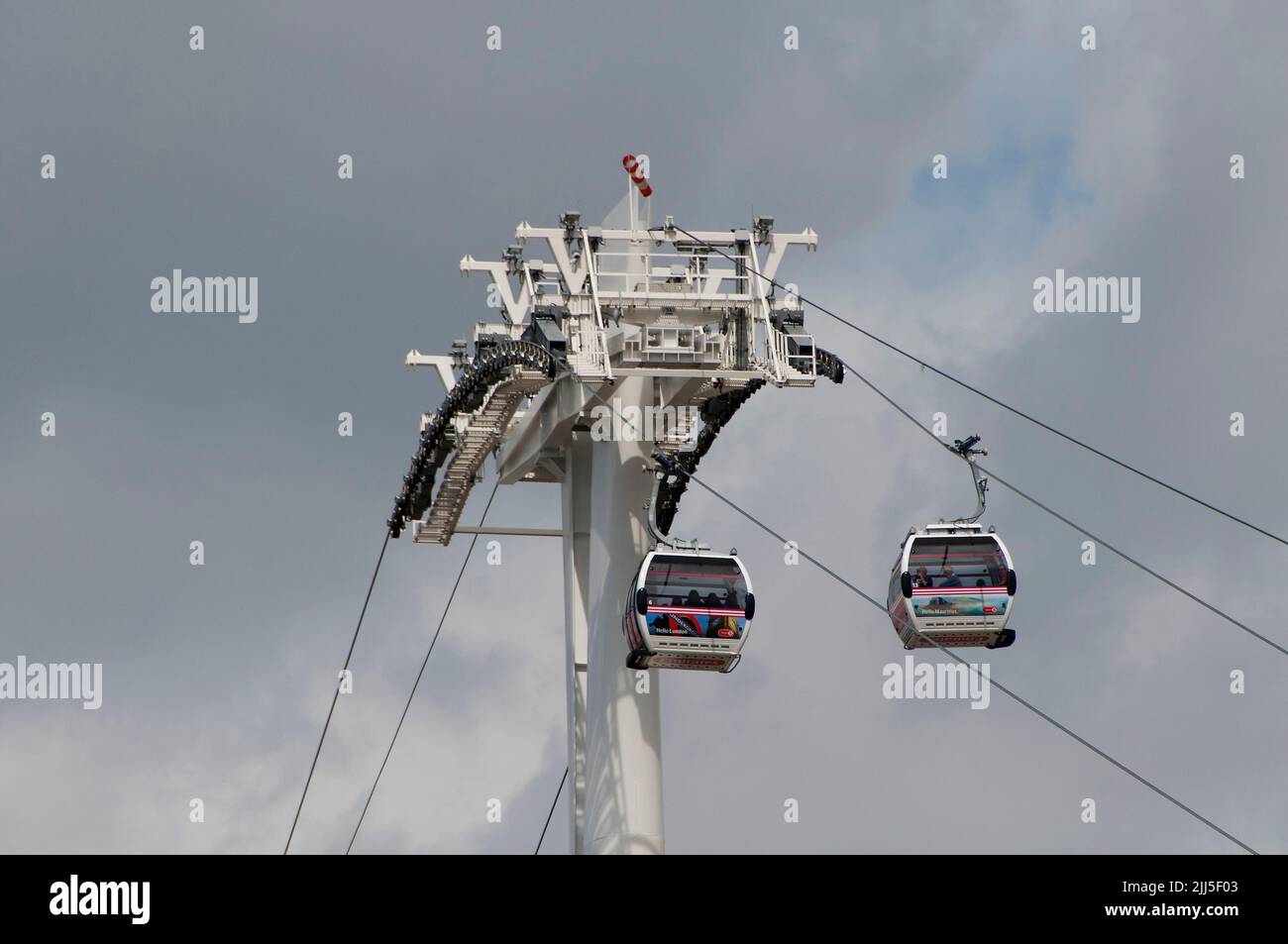 Emirates Air Line cable car in London Stock Photo - Alamy