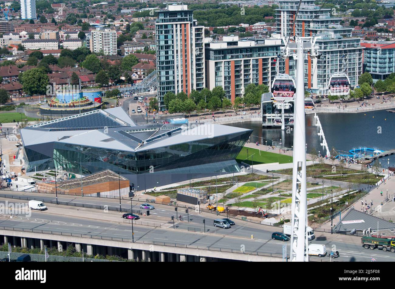 Emirates Air Line cable car in London Stock Photo - Alamy