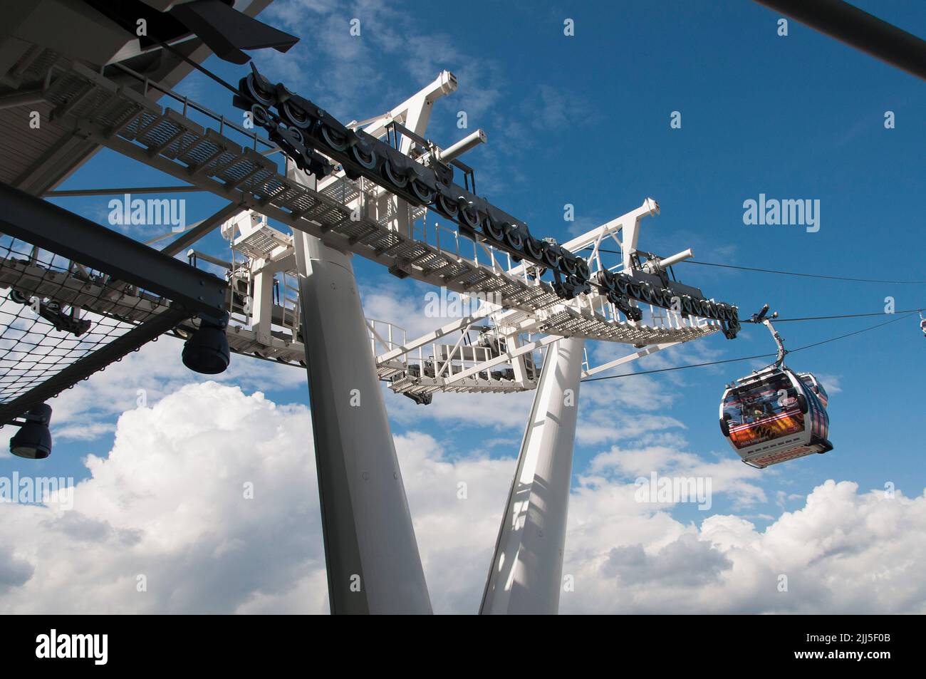 Emirates Air Line cable car in London Stock Photo - Alamy
