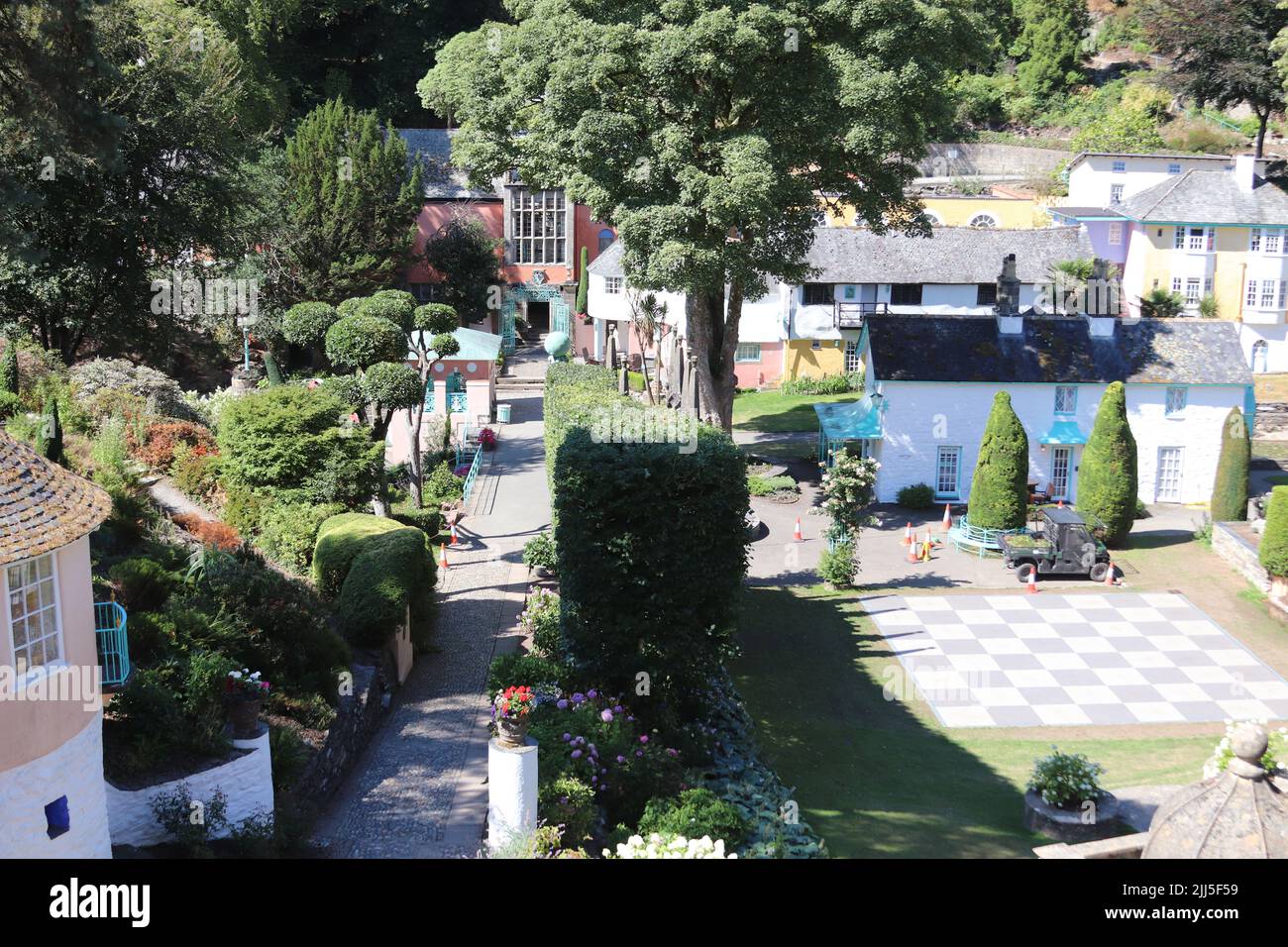 Portmeirion is a tourist village in North Wales, it was designed and ...