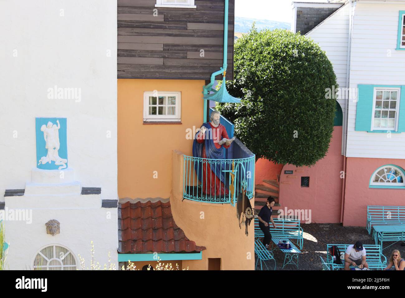 Portmeirion is a tourist village in North Wales, it was designed and ...