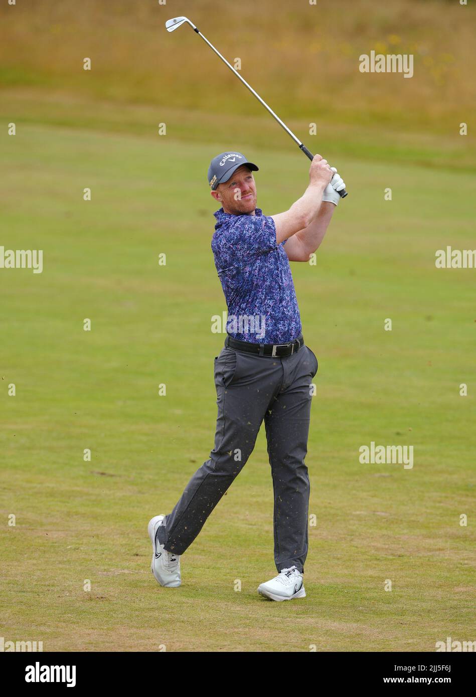 David Horsey on the 1st during day three of of the Cazoo Open at the ...
