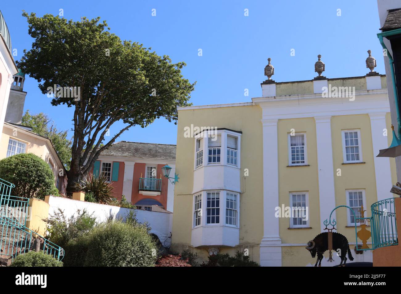 Portmeirion is a tourist village in North Wales, it was designed and ...