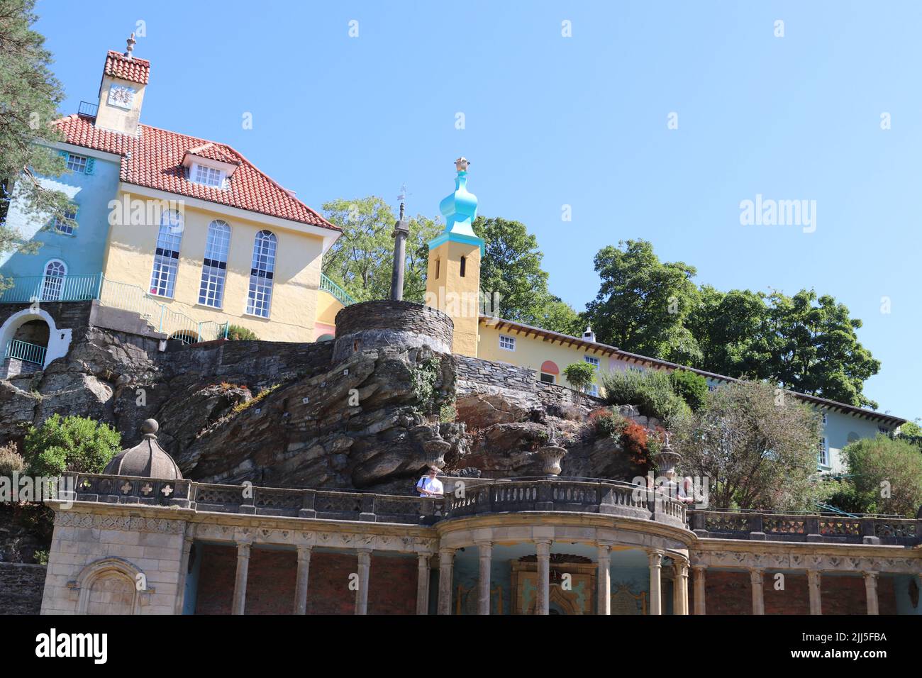 Portmeirion is a tourist village in North Wales, it was designed and ...