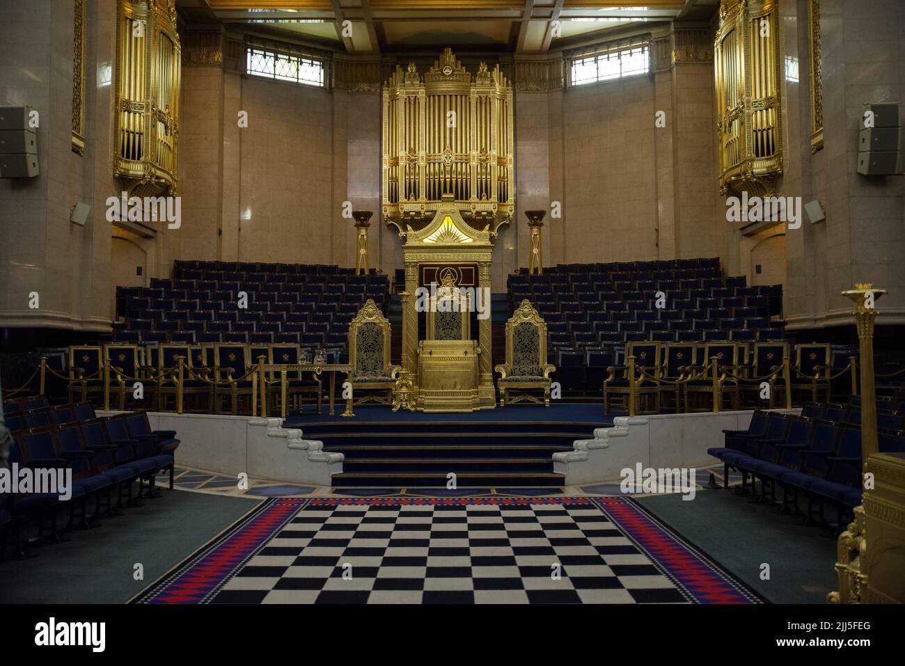 Freemasons' hall london interior hi-res stock photography and images ...