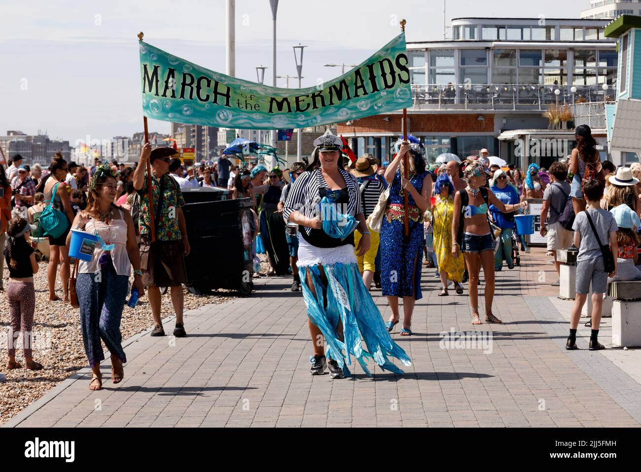 March of the mermaids brighton 2022 hi-res stock photography and images ...