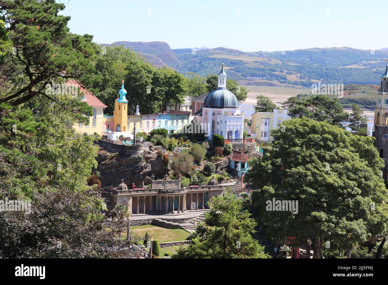 Portmeirion is a tourist village in North Wales, it was designed and ...