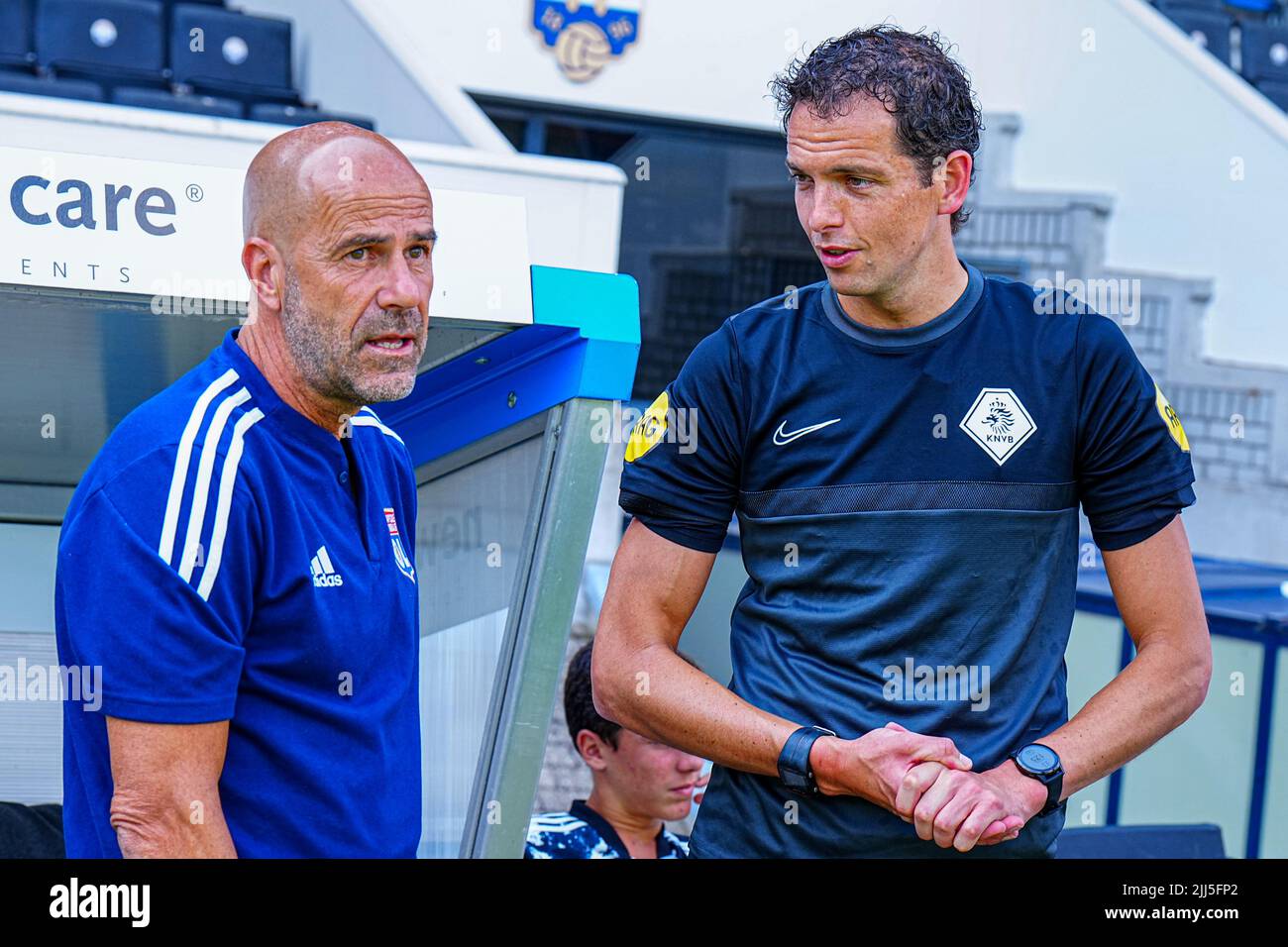 TILBURG, NETHERLANDS - JULY 23: head coach Peter Bosz of Olympique Lyon ...